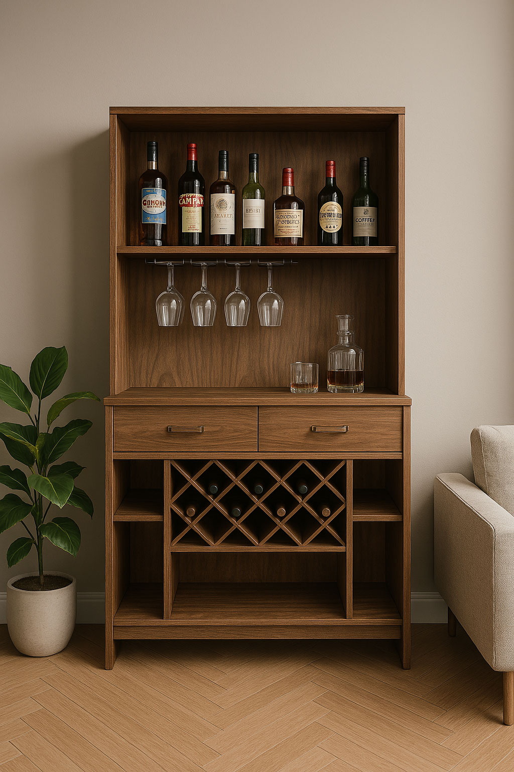 Diseña el mueble bar a medida perfecto para tu hogar